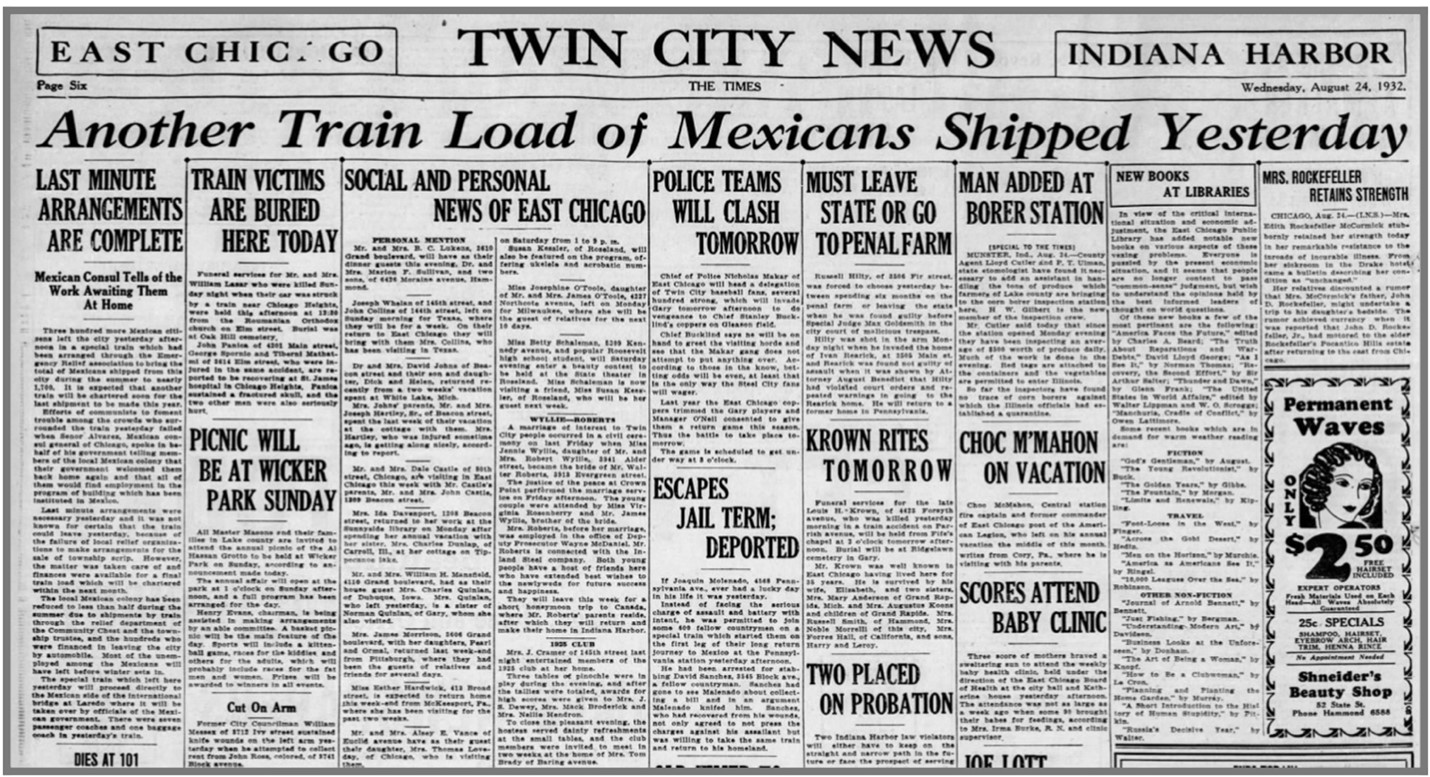 By the Train Loads: Mexican Repatriation Movement in the Midwest, Part I