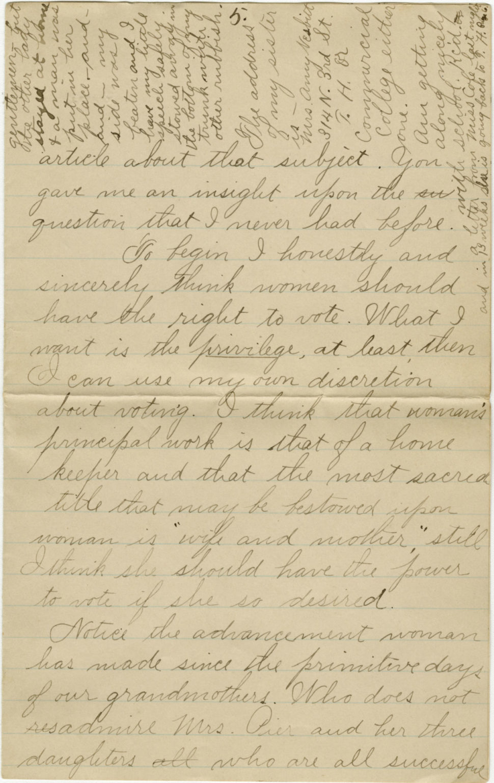 Collections Corner: Iva Jordan – Women’s Suffrage and Ernie Pyle